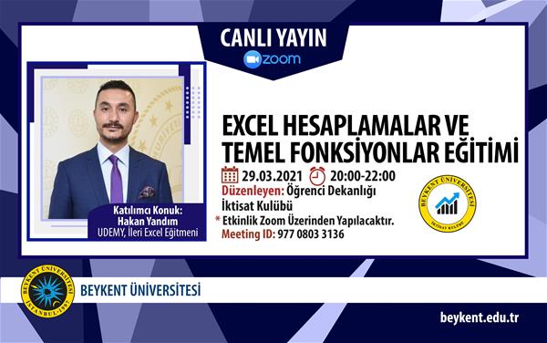 Excel Hesaplamalar ve Temel Fonksiyonlar Eğitimi Excel Hesaplamalar ve Temel Fonksiyonlar Eğitimi
